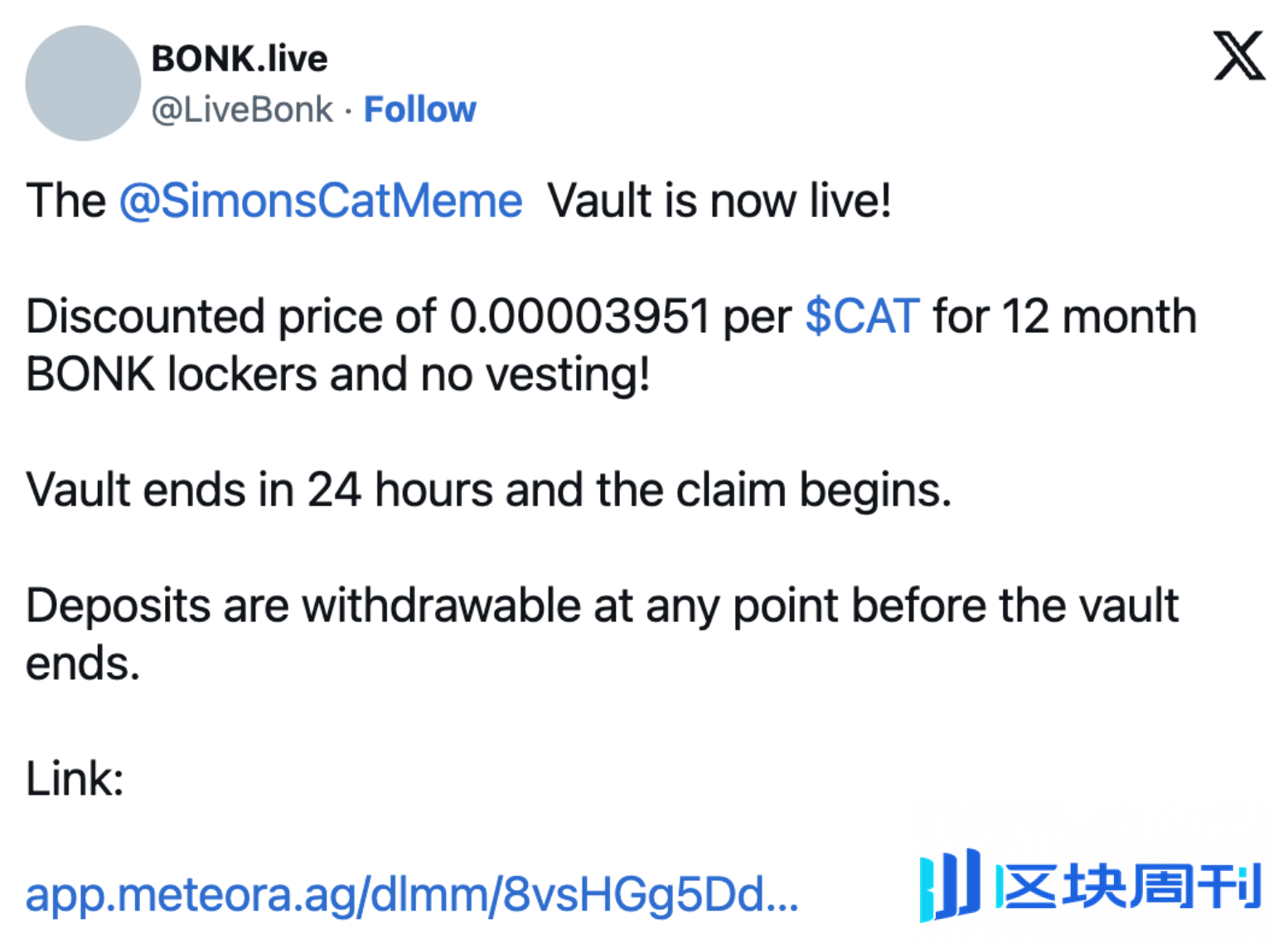 CAT 代币扩展到 Solana，奠定长期看涨势头 -区块周刊BlockWeeks