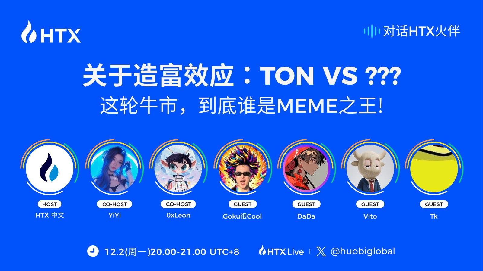 对话 HTX 火伴第六期丨探讨真正的 Meme 链之王，解析 DOGE 的投资前景 -区块周刊BlockWeeks