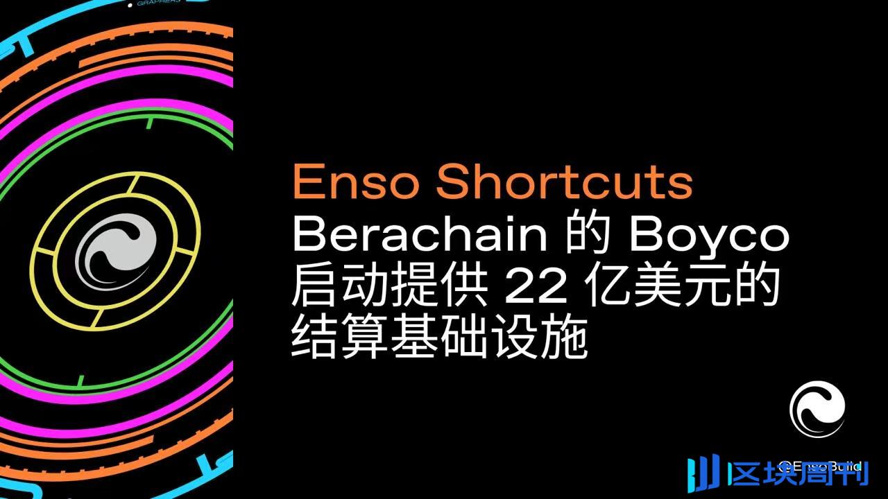 Enso Shortcuts Berachain 的 Boyco 启动提供 22 亿美元的结算基础设施 -区块周刊BlockWeeks