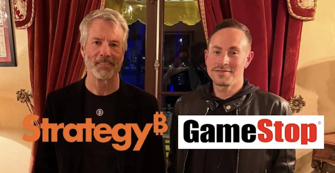 GameStop 有意进军比特币？CEO 晒与 Micheal Saylor 合影 -区块周刊BlockWeeks