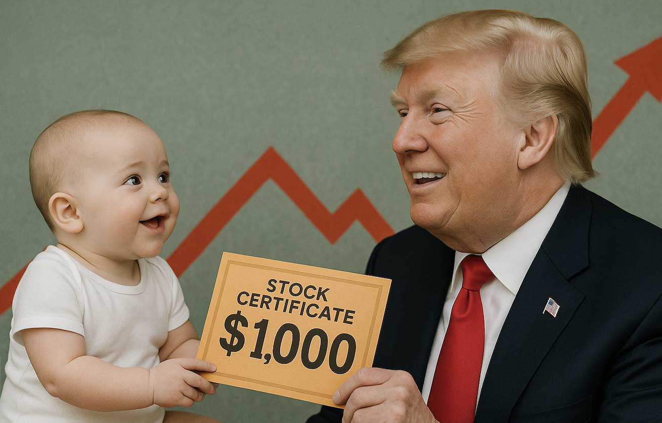 特朗普推全民投资计划，每个新生儿送 1000 美元炒股 -区块周刊BlockWeeks